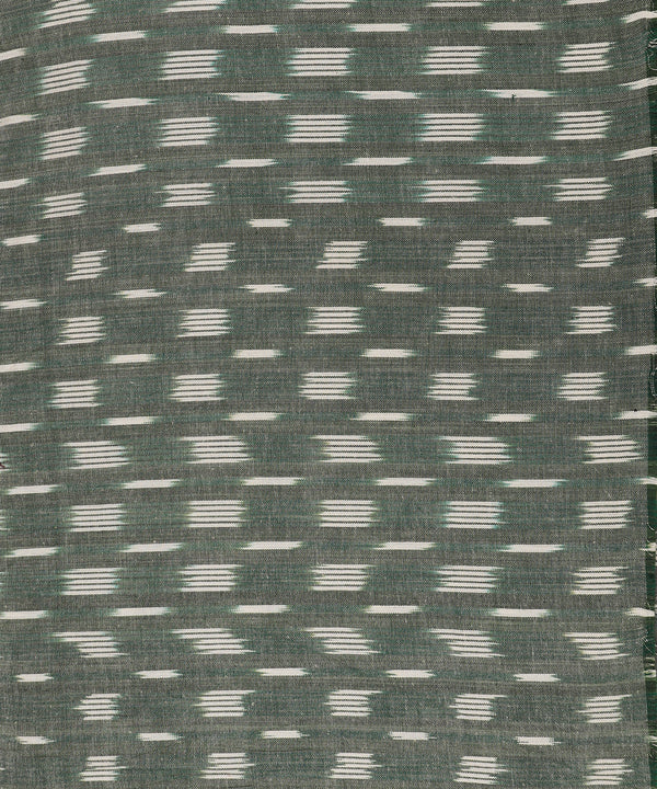 Hunter green color handloom pochampally cotton material – TGSCO Handlooms